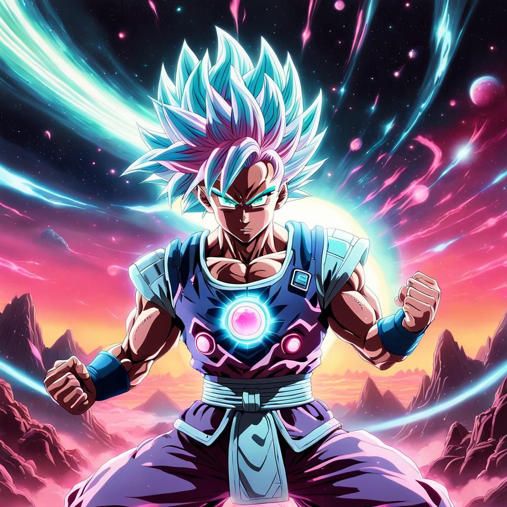 Super Powerful Saiyan Hero - AI Generated Artwork - NightCafe Creator