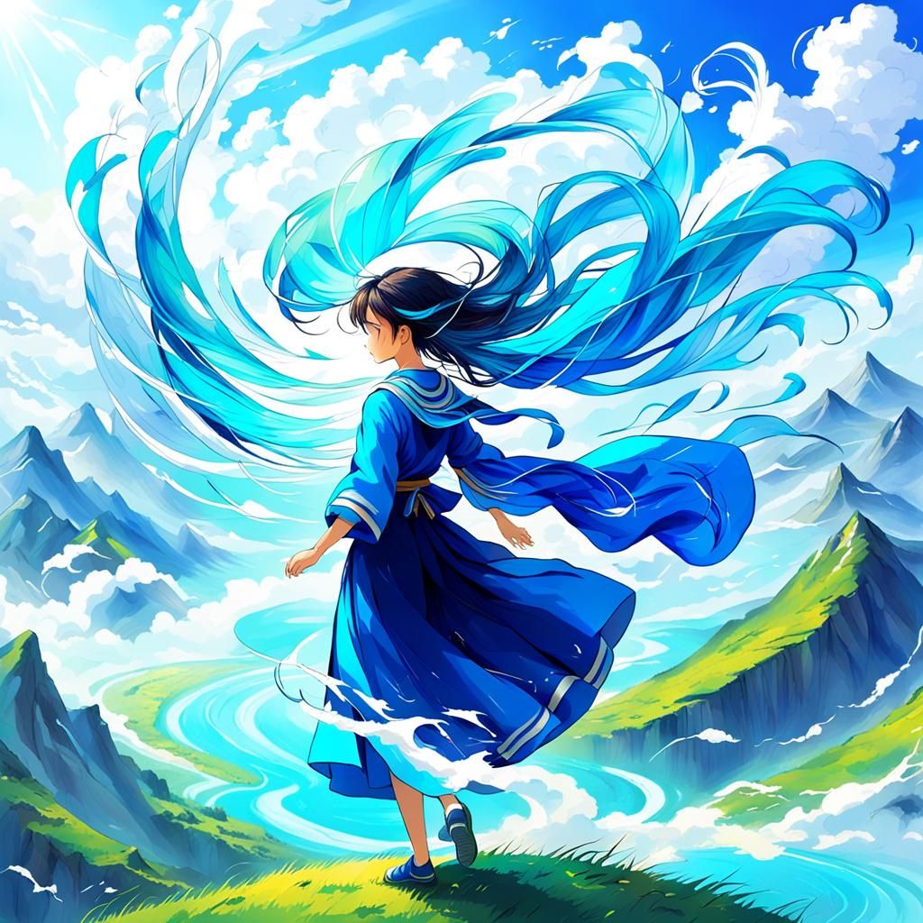 Goddess of wind. - AI Generated Artwork - NightCafe Creator