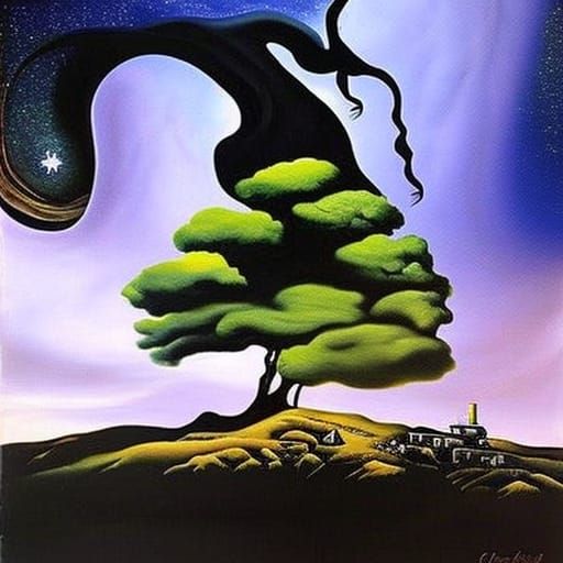 The Ominous Tree - AI Generated Artwork - NightCafe Creator