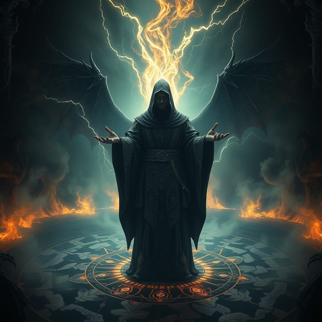 Ewoking demons. - Mystical Demon Summoner in Dark Fantasy Ar...