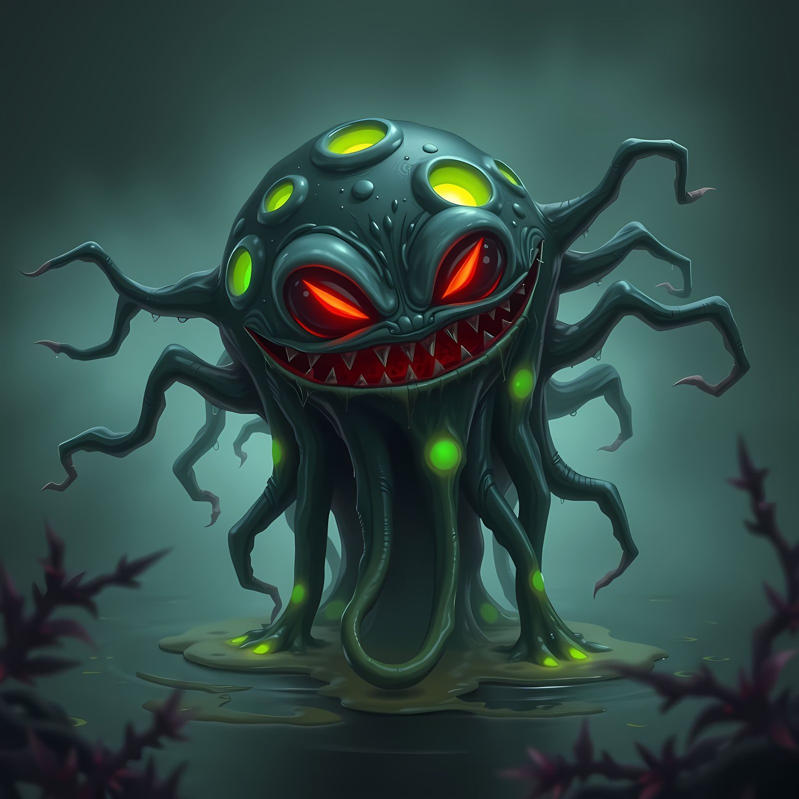 Fakemon: Goomuck - Glowing, Slimy Horror Creature Emerges fr...