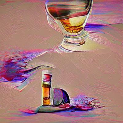 Alcoholism - Woman Crying in a Bar, Emotion in Low Light