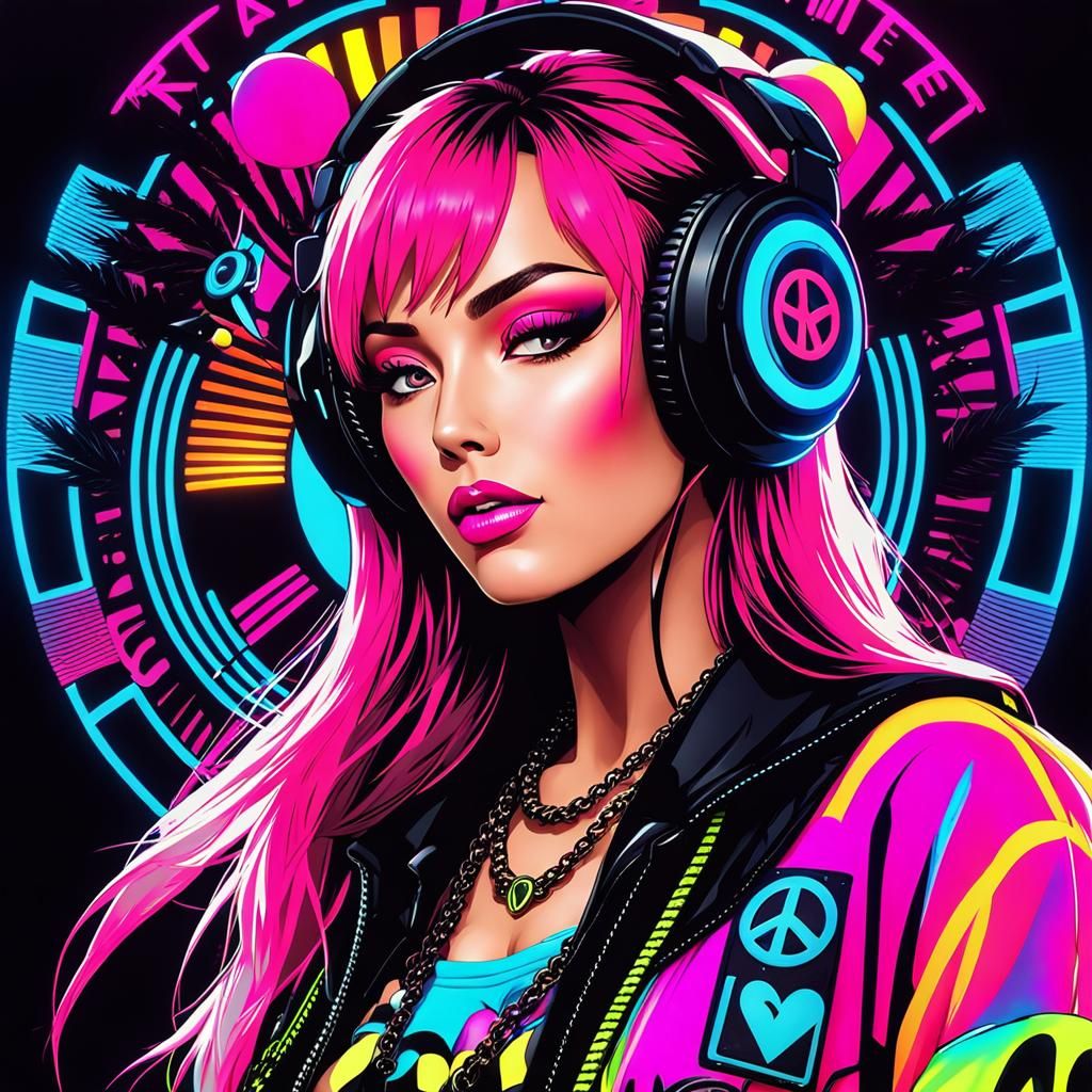 Raver - Raver in Neon Rave Scene