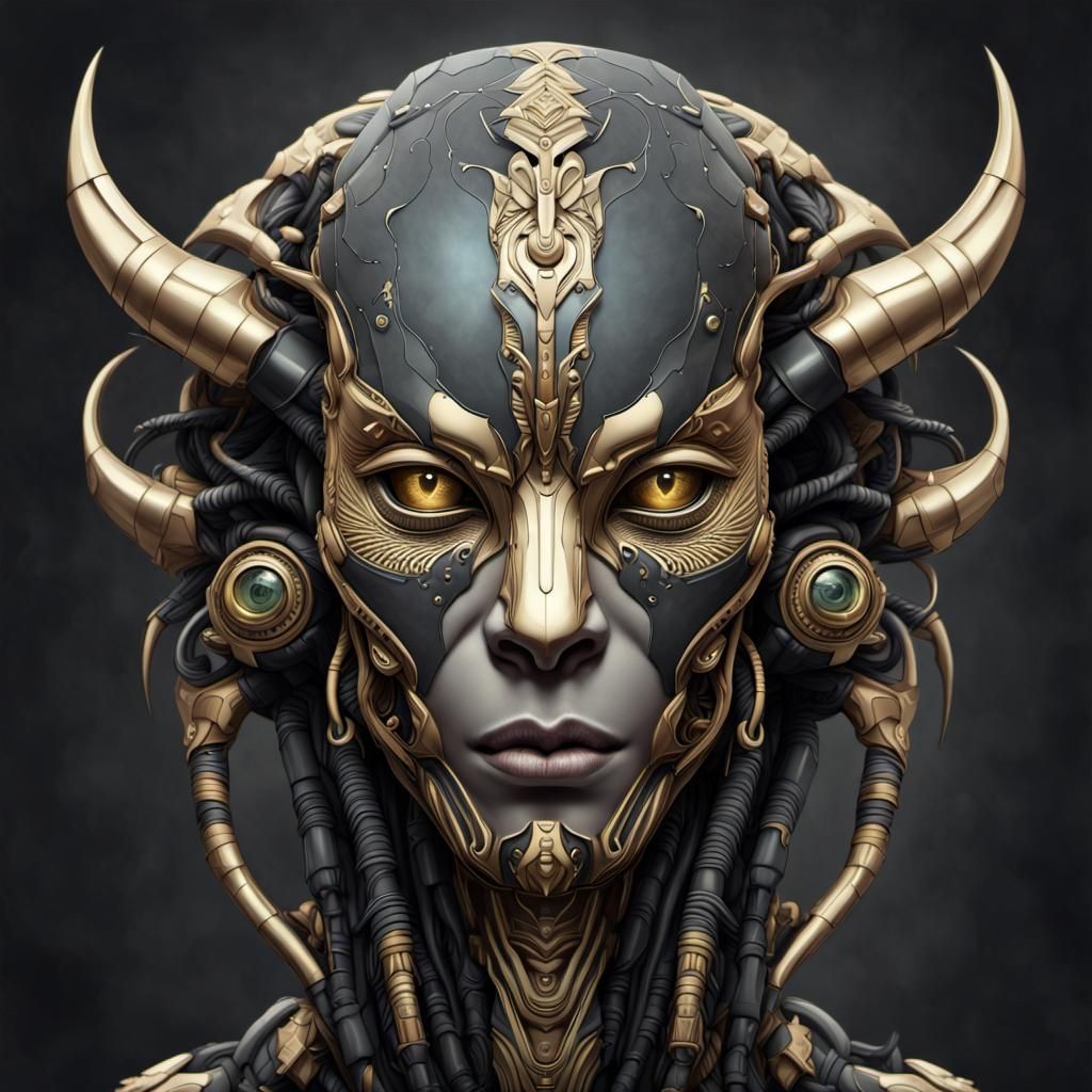 Alien cyborg - AI Generated Artwork - NightCafe Creator
