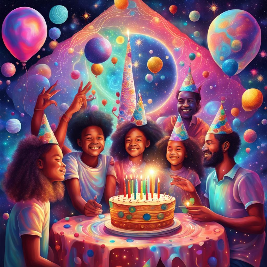 Birthday Party - AI Generated Artwork - NightCafe Creator