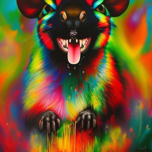 Rabid Rat - AI Generated Artwork - NightCafe Creator