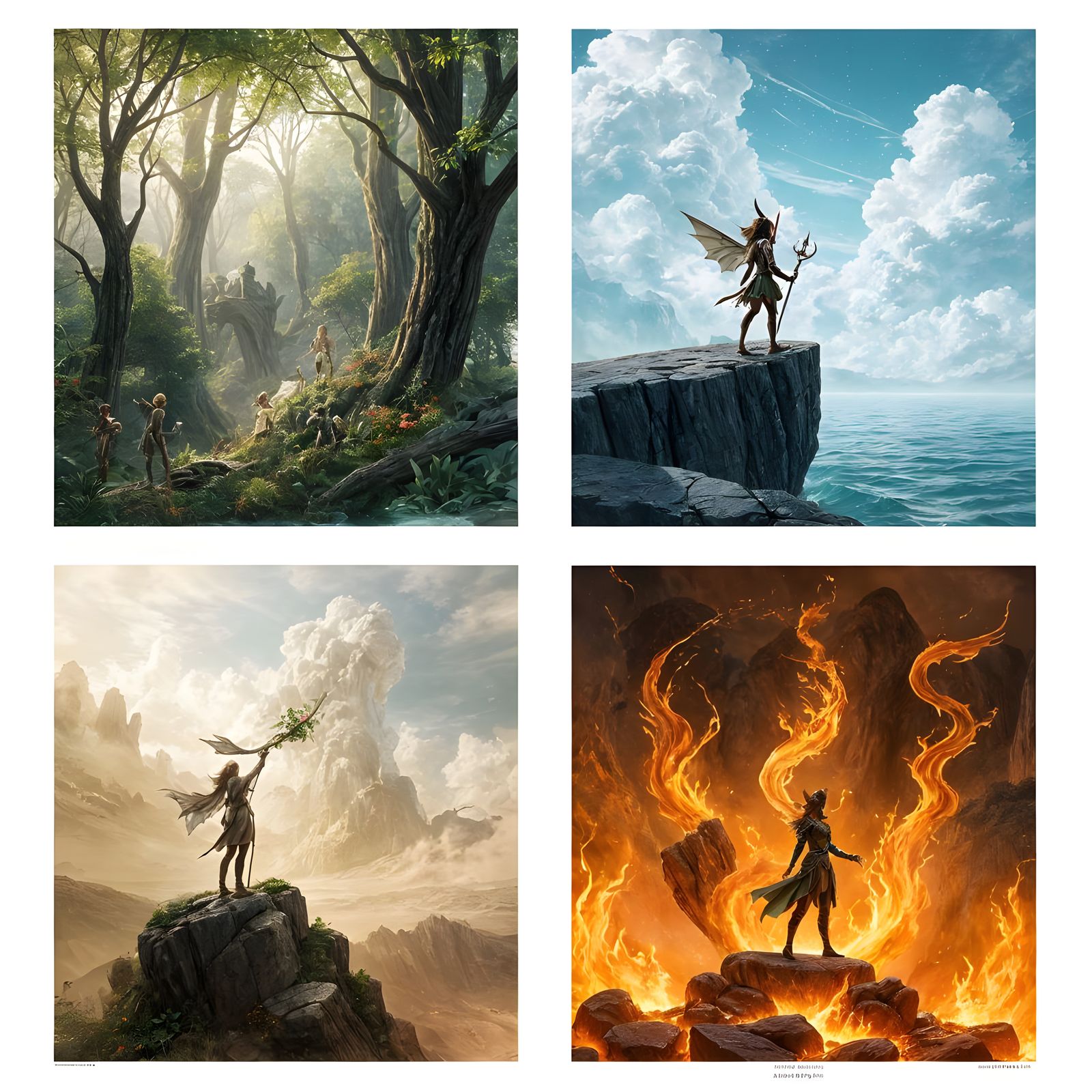 Four Elements - Four Elements: Elves in Harmony with Nature