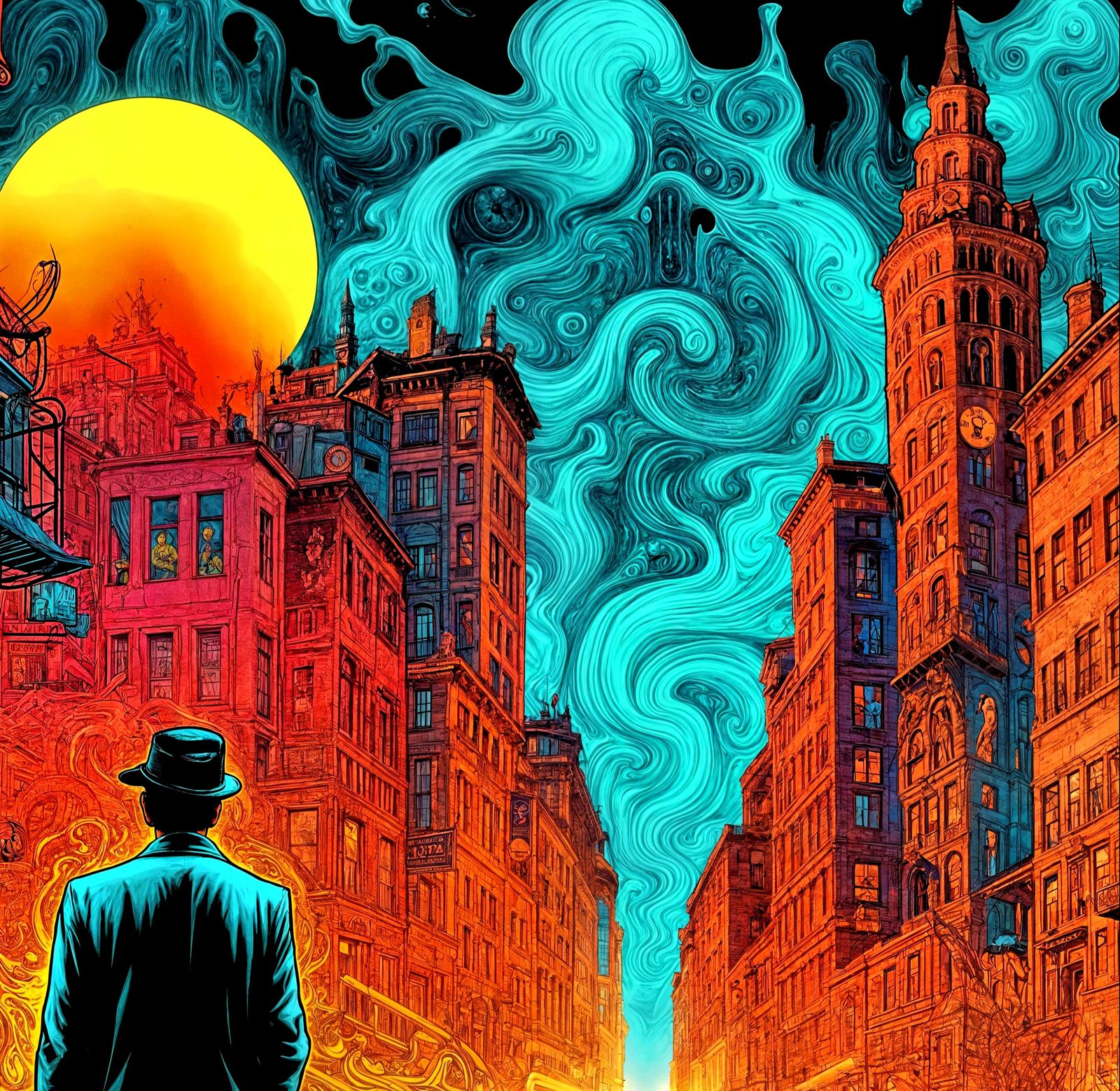 Vibrant Surreal Comic Book Artwork in R.Crumb and ... - AI Art