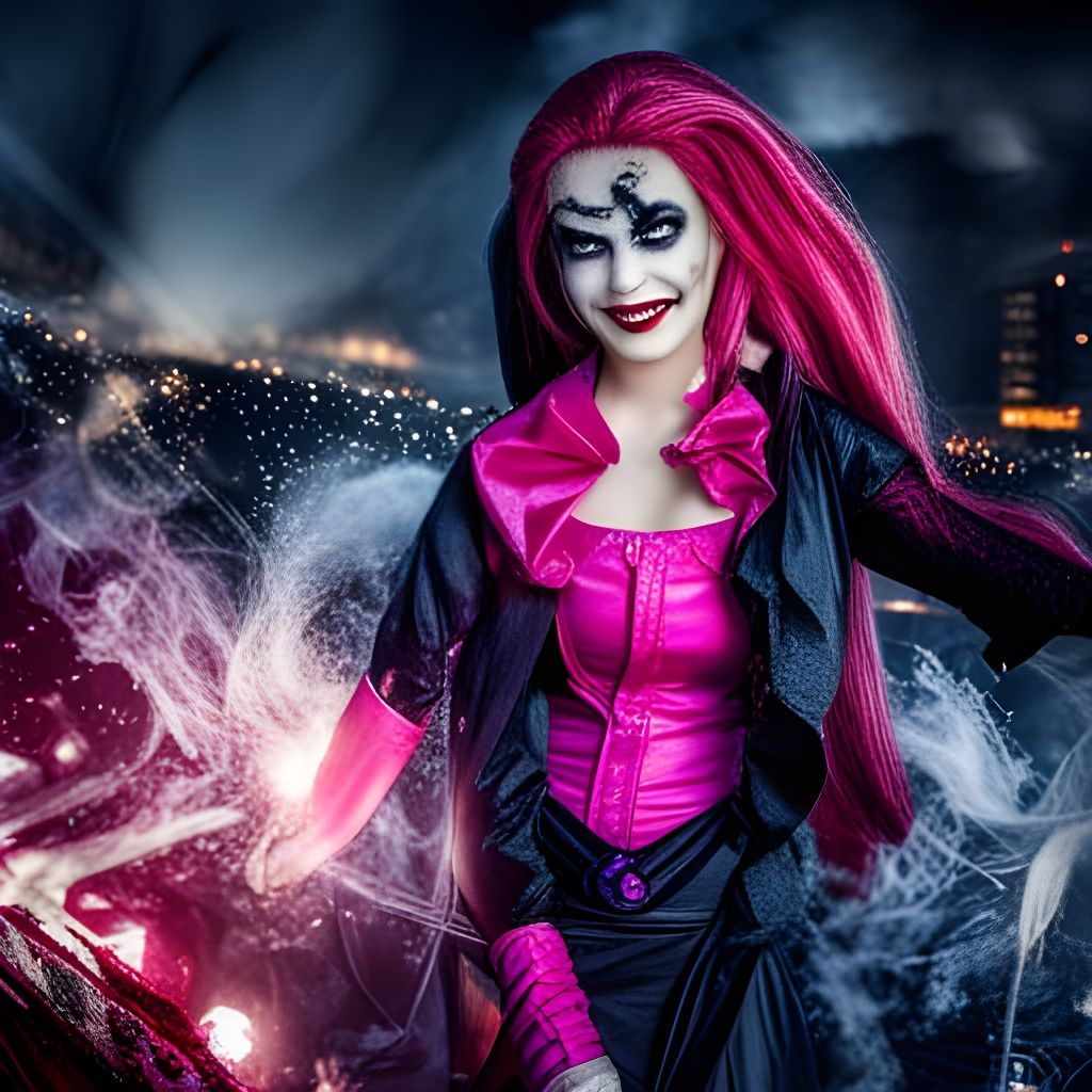 Barbie gone Joker - AI Generated Artwork - NightCafe Creator