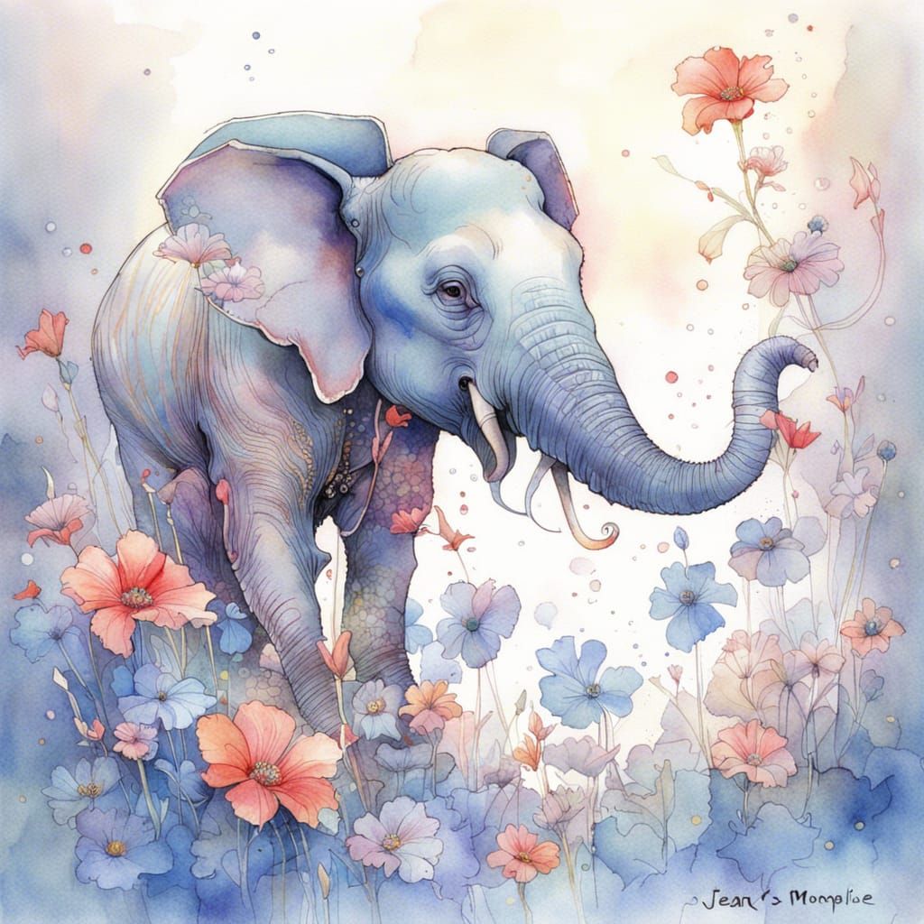 The Elephant, Saint-Saëns - Carnival_of_the_Animals : r/nightcafe