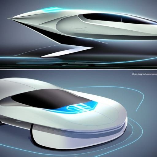 Design a futuristic, high-tech vehicle that incorporates sustainable ...