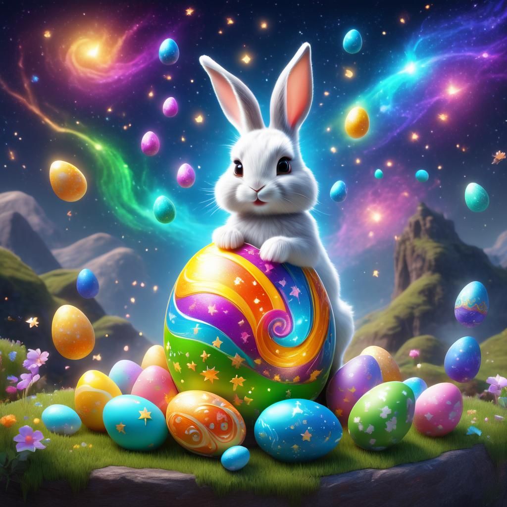 Easter bunny - AI Generated Artwork - NightCafe Creator