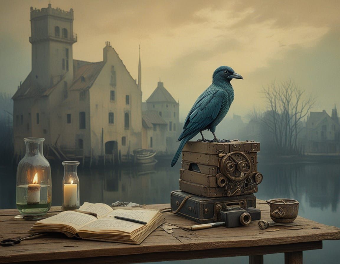 abandoned stuff and misty morning - abandoned stuff and mis...