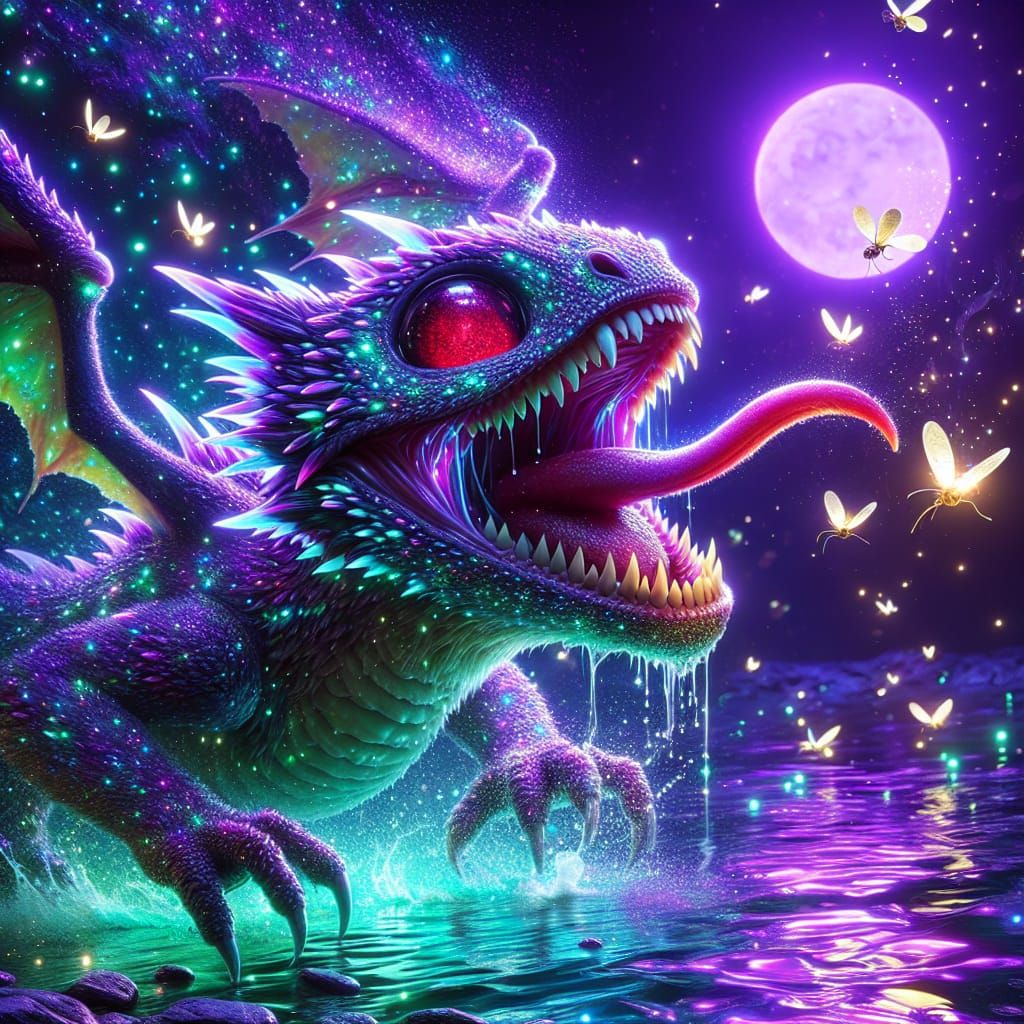 CRAZY FLYING LIZARD CREATURE - CRAZY FLYING LIZARD CREATURE