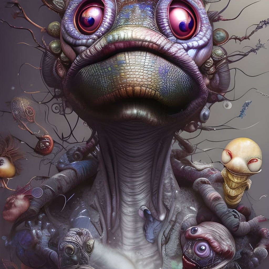 Alien species 1825 - The Ucar - AI Generated Artwork - NightCafe Creator