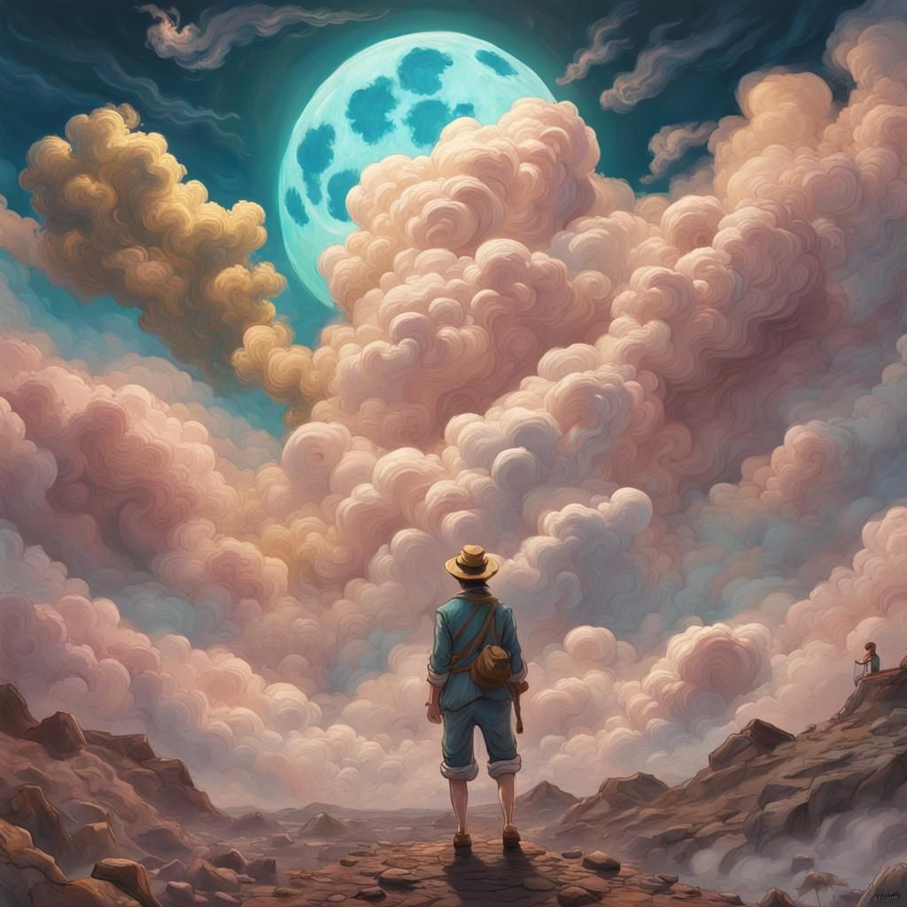 Pink Pastel Clouds - AI Generated Artwork - NightCafe Creator