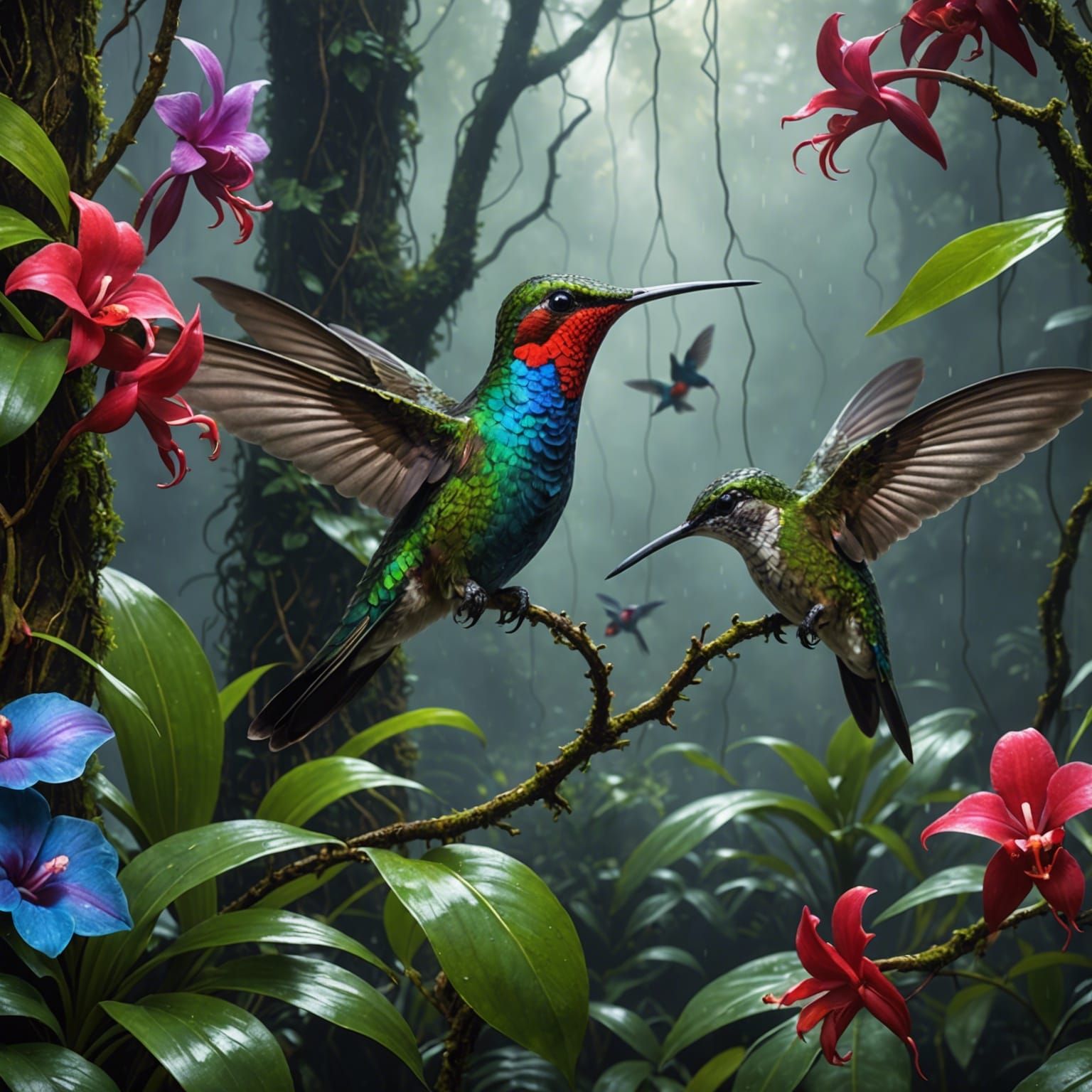 Rainforest - AI Generated Artwork - NightCafe Creator