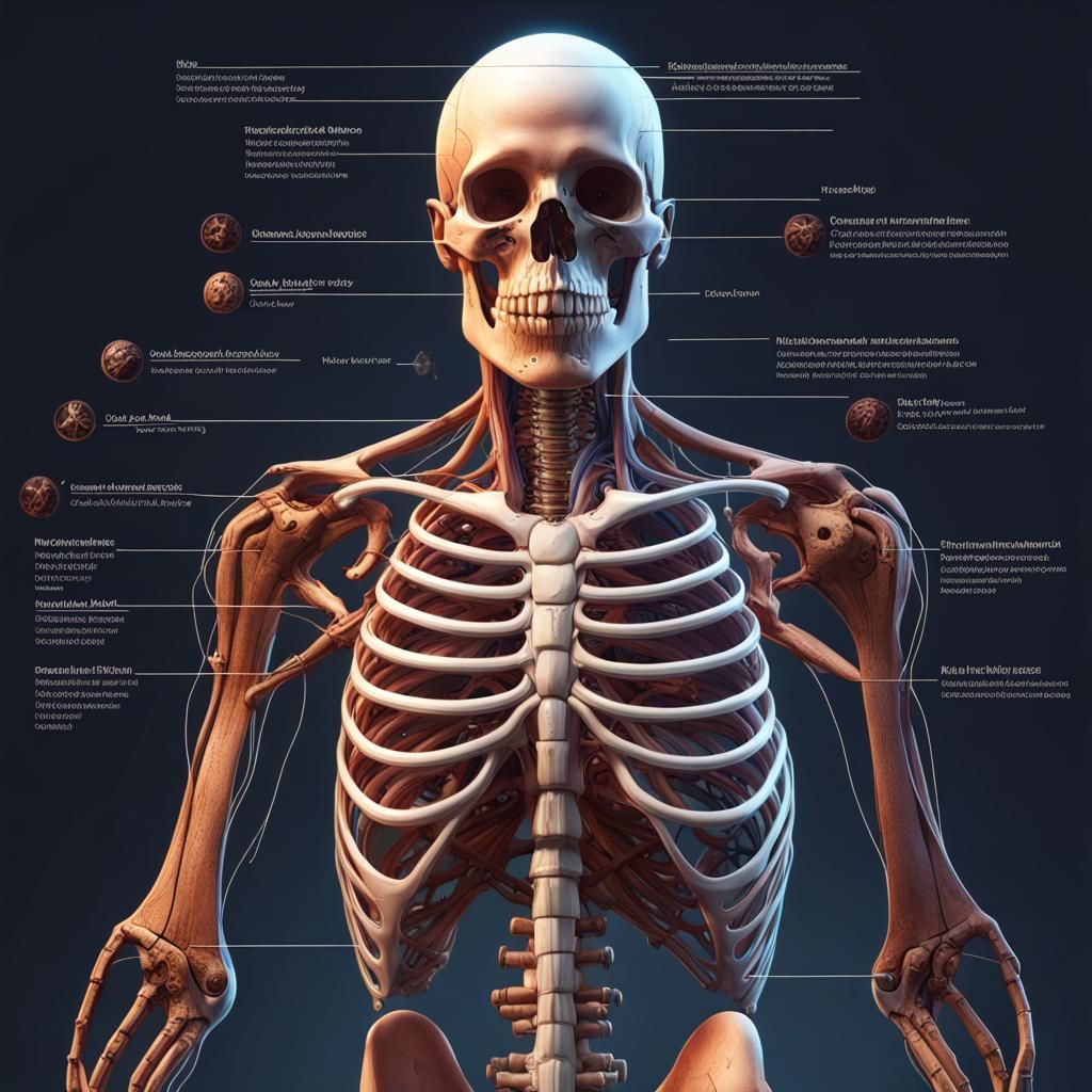 diagram of a human body - AI Generated Artwork - NightCafe Creator