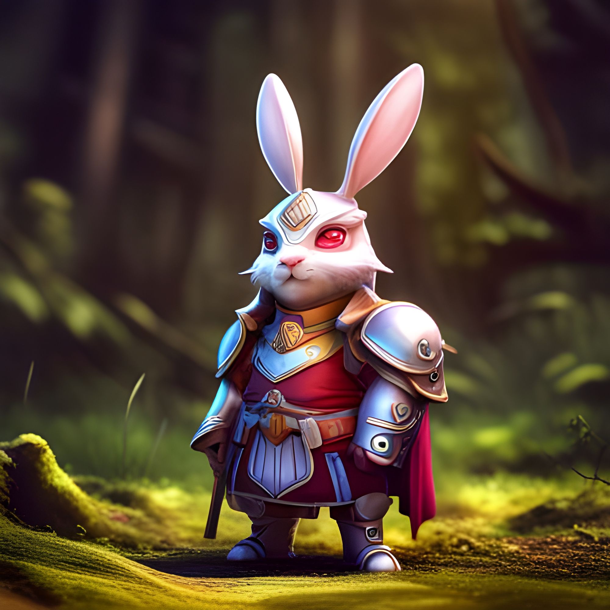 Warrior Bunny : r/nightcafe