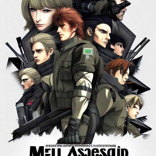 metal gear solid anime movie poster - AI Generated Artwork - NightCafe ...