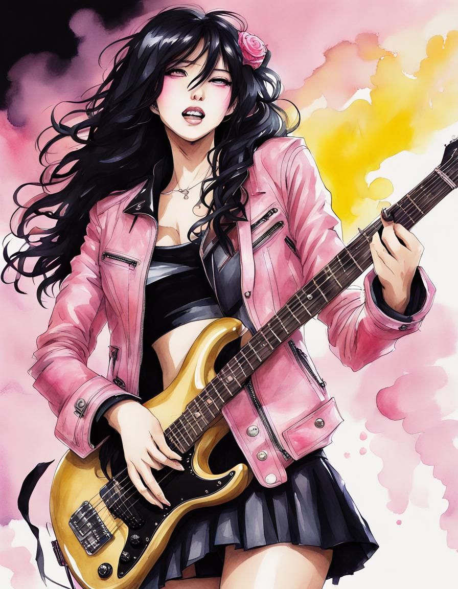 Pink Rocker 2 - AI Generated Artwork - NightCafe Creator