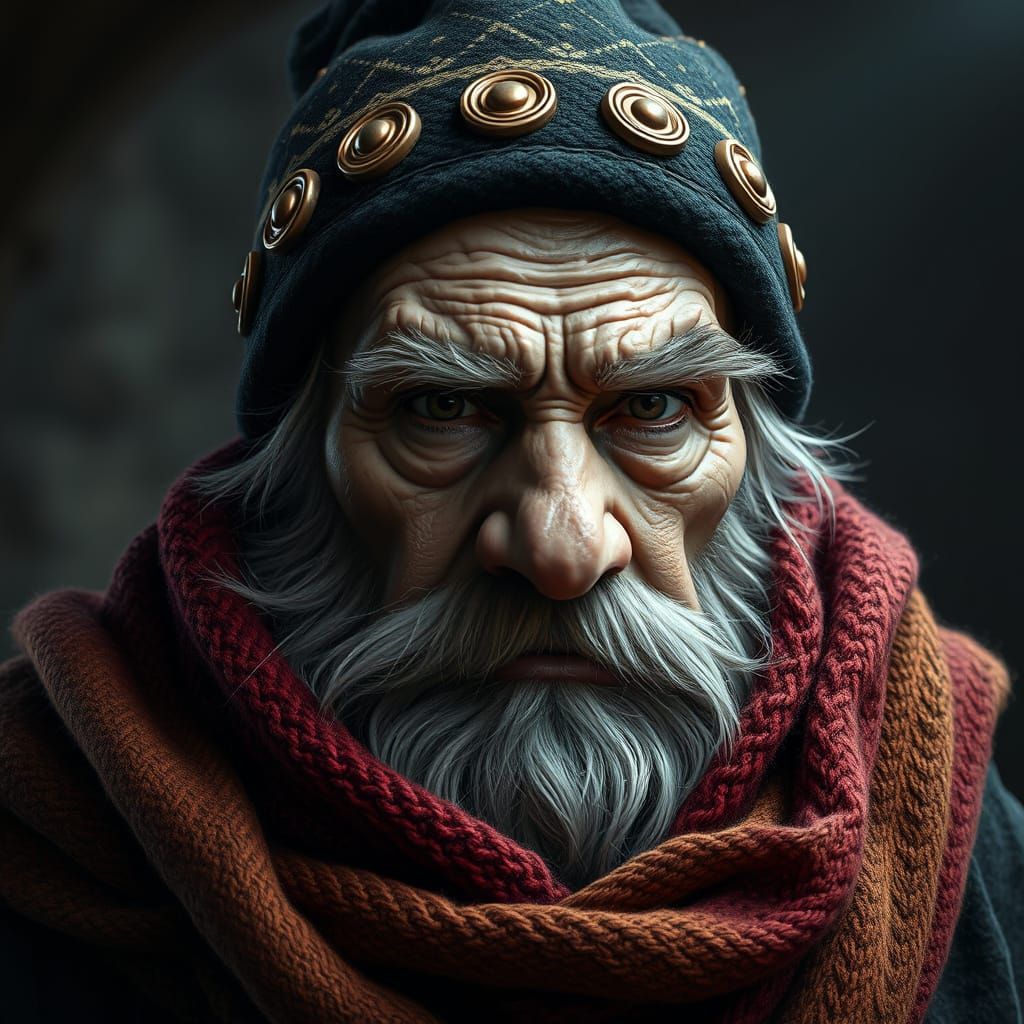 Dwarf Warlock - Wisdom-Weaving Dwarf Warlock in Rich Texture...