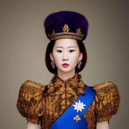 Detailed graceful royal character, rich and wonderful, luminous ...