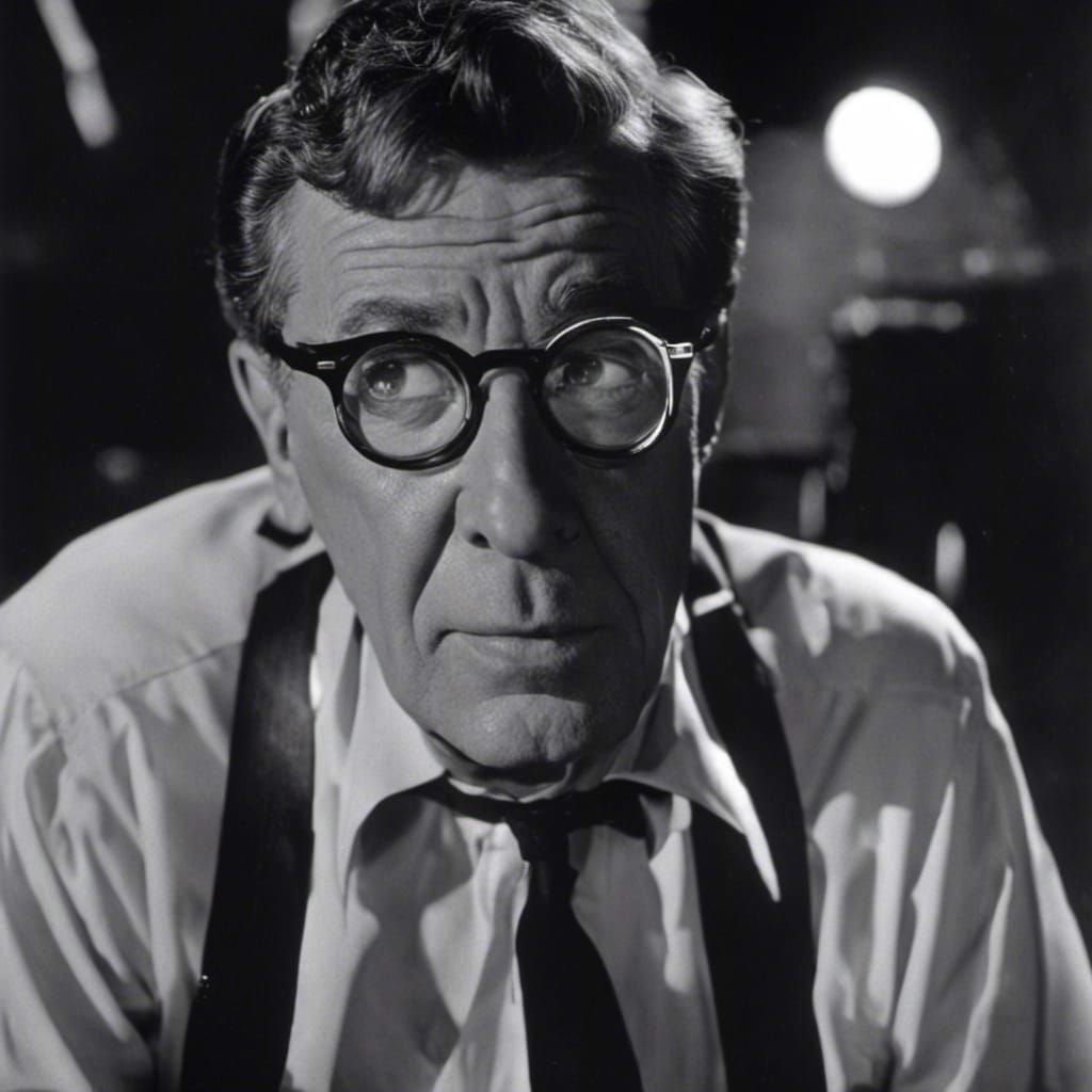 Henry Bemis cracked glasses Twilight Zone episode "Time Enough at Last ...