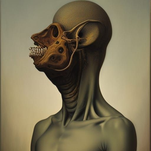 The most disturbing creature without eyes - AI Generated Artwork ...
