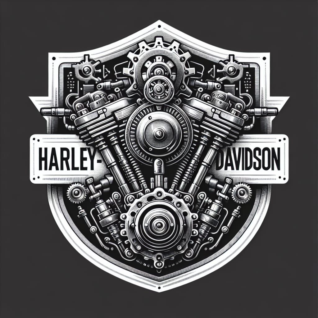 HDMC v-twin badge - HDMC v-twin badge