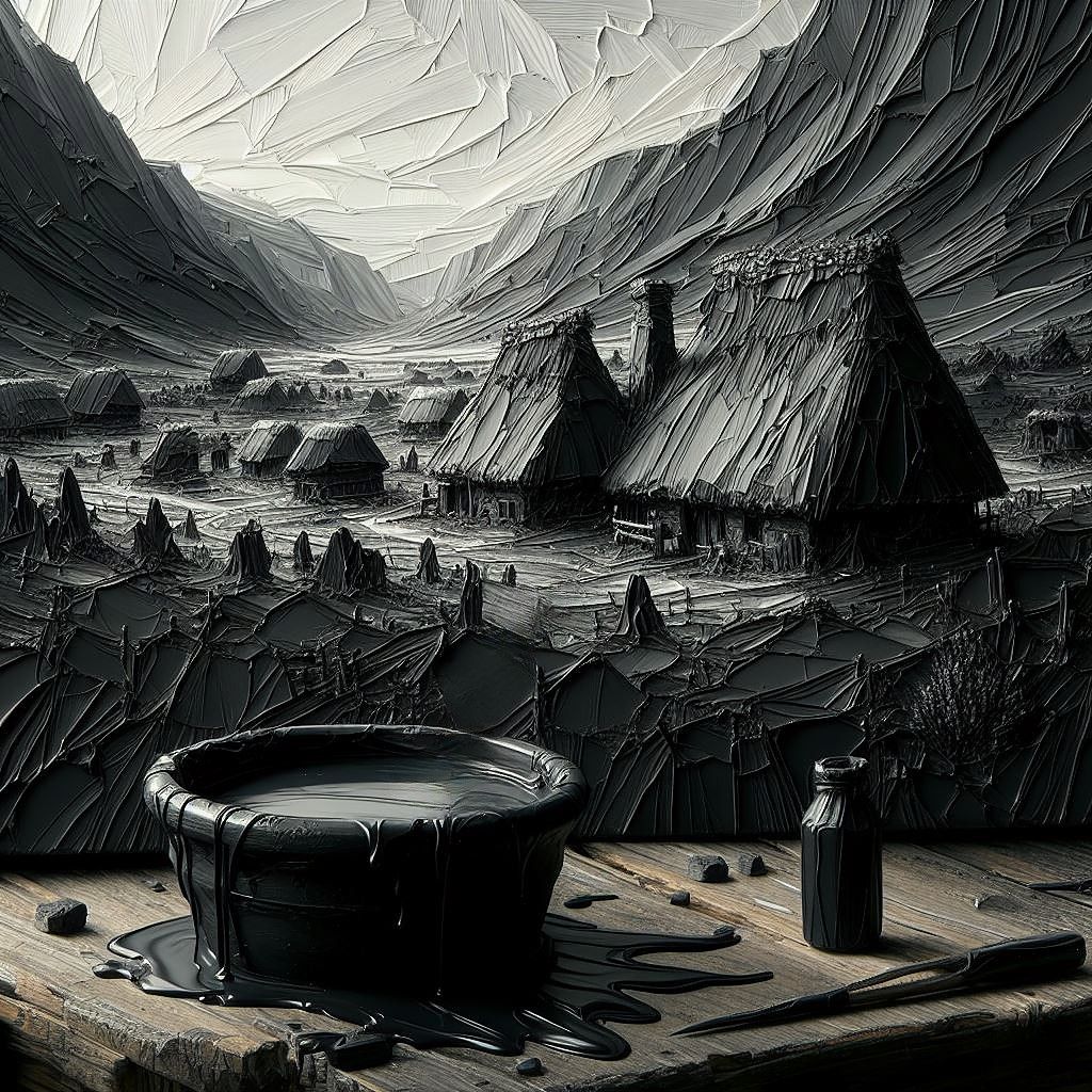 Paint it black - AI Generated Artwork - NightCafe Creator