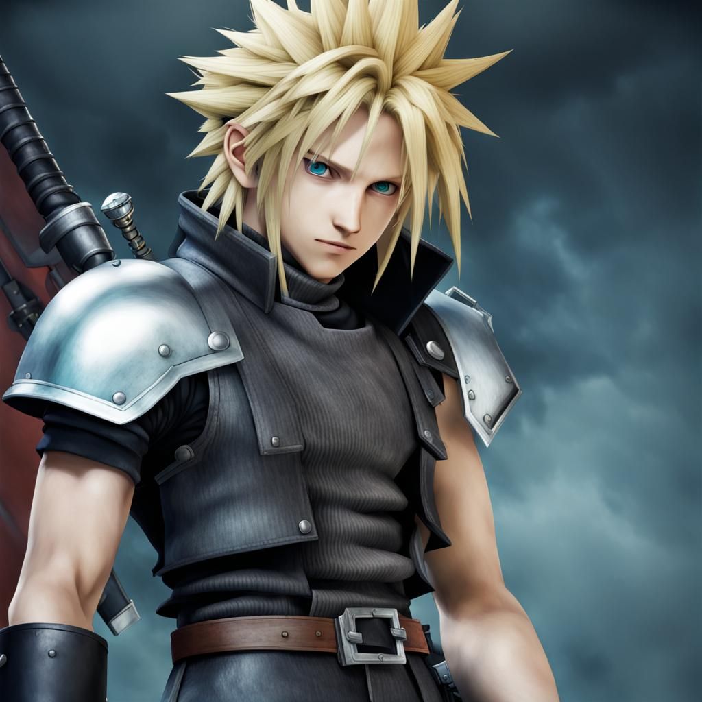 Cloud from final fantasy 7 - AI Generated Artwork - NightCafe Creator