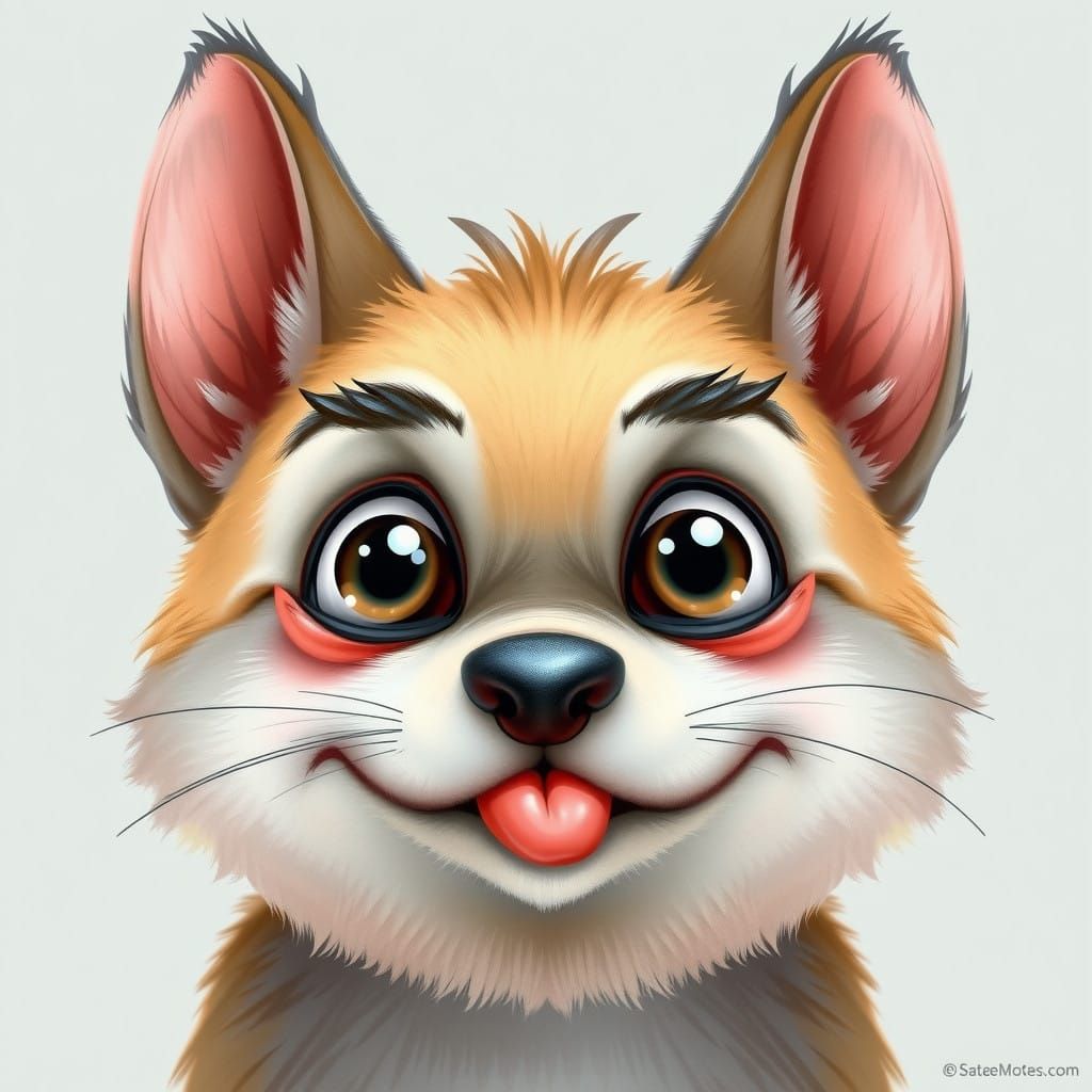 Gizmo's Endearing Portrait, a Delightful Watercolo... - AI Art