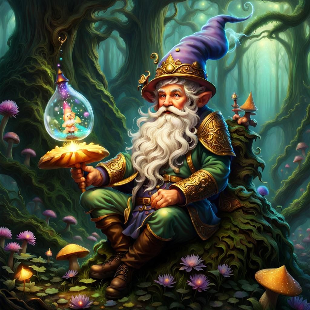 Magical Gnome - AI Generated Artwork - NightCafe Creator