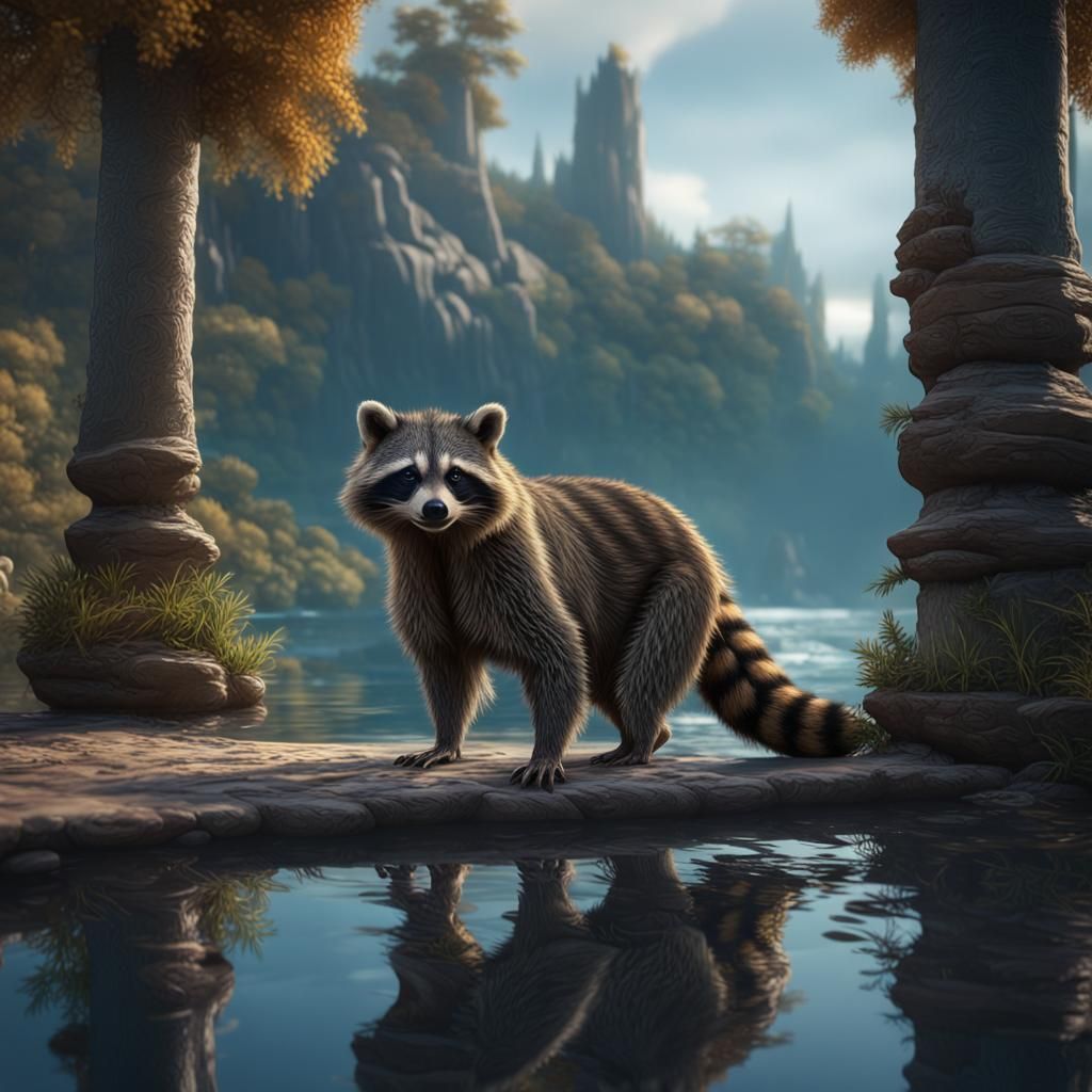 Raccoon - AI Generated Artwork - NightCafe Creator
