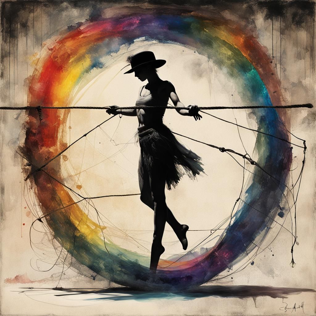 Rope dancer - AI Generated Artwork - NightCafe Creator