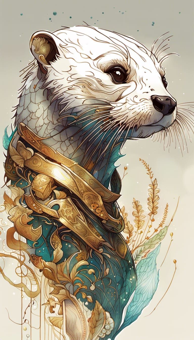 The Otter Knight | Credit to Hollow816 - AI Generated Artwork ...