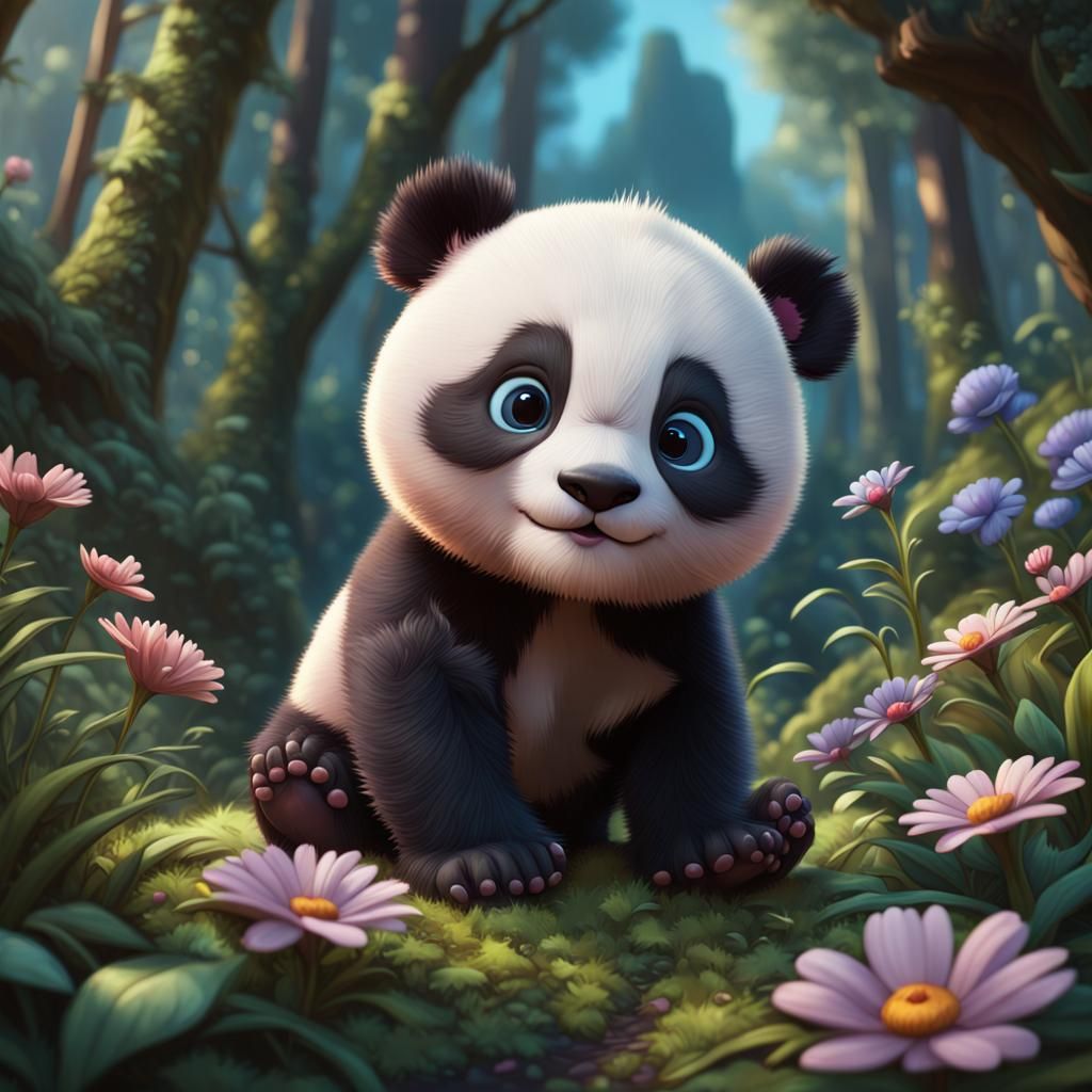 Baby Panda - AI Generated Artwork - NightCafe Creator