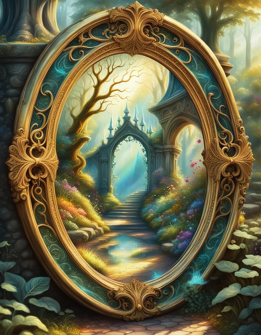 Step through the magic mirror - AI Generated Artwork - NightCafe Creator