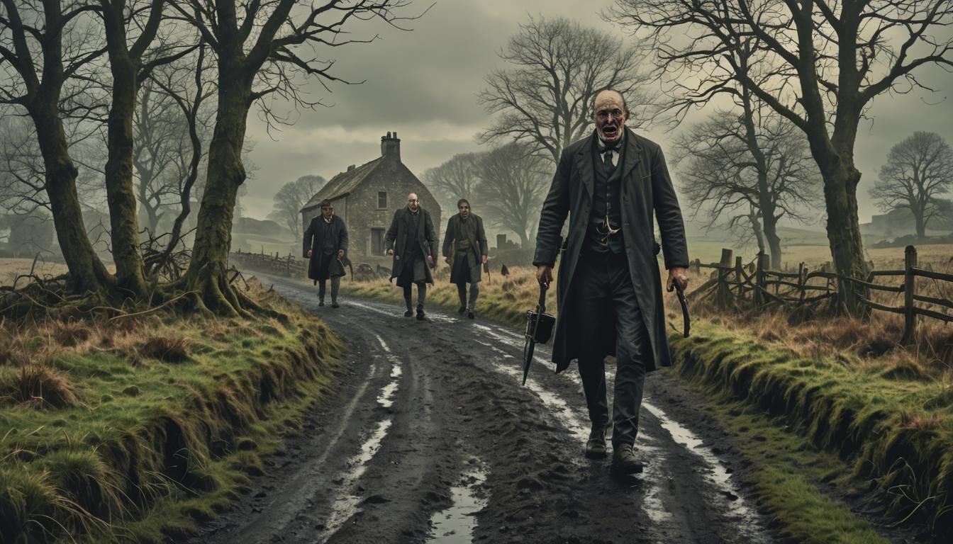 irish countryside horror - AI Generated Artwork - NightCafe Creator