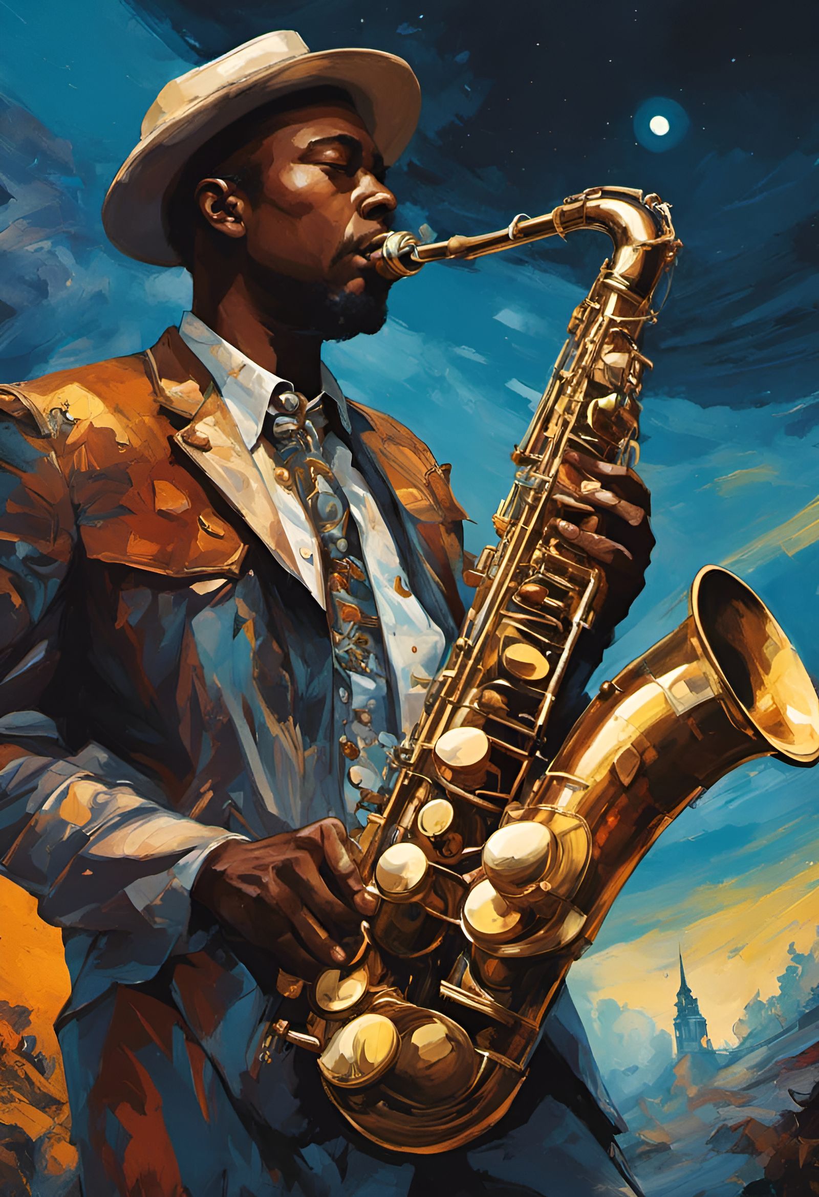 Saxophone - AI Generated Artwork - NightCafe Creator