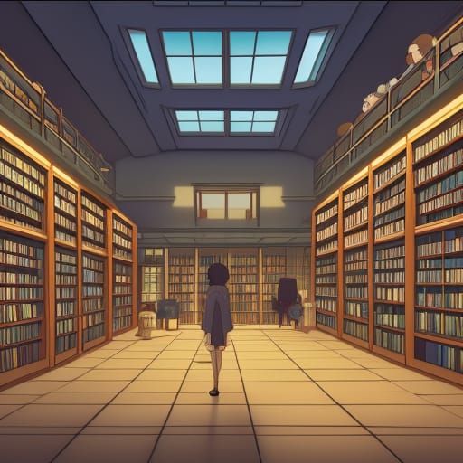 library - AI Generated Artwork - NightCafe Creator