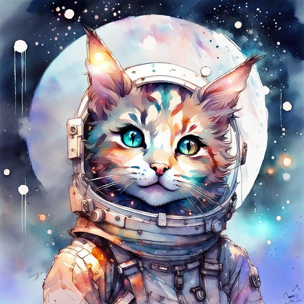 Ground control to Major Cat - AI Generated Artwork - NightCafe Creator