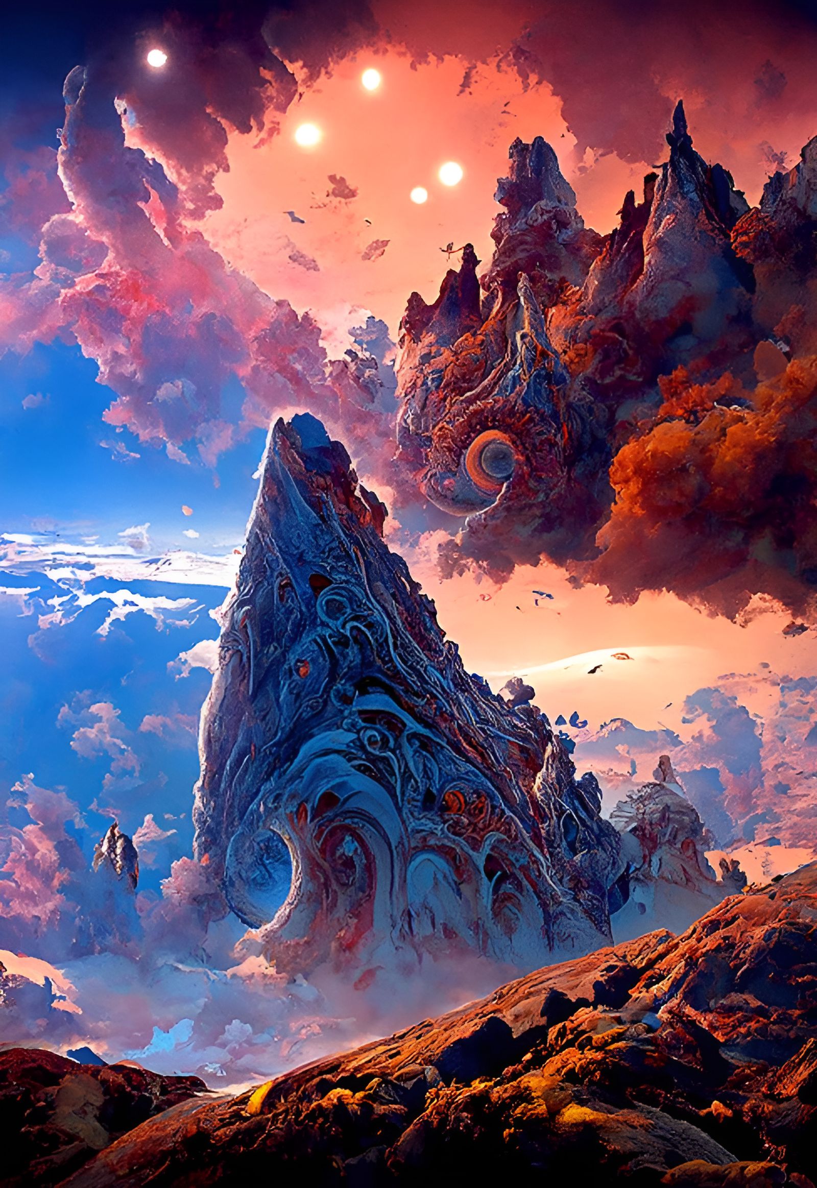 The Mountains of Dreams - AI Generated Artwork - NightCafe Creator