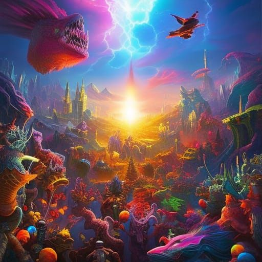 Realm of Monsters - AI Generated Artwork - NightCafe Creator