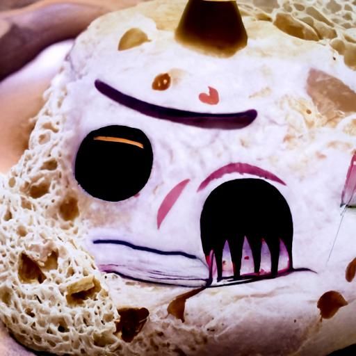 Jealous bread monster - AI Generated Artwork - NightCafe Creator