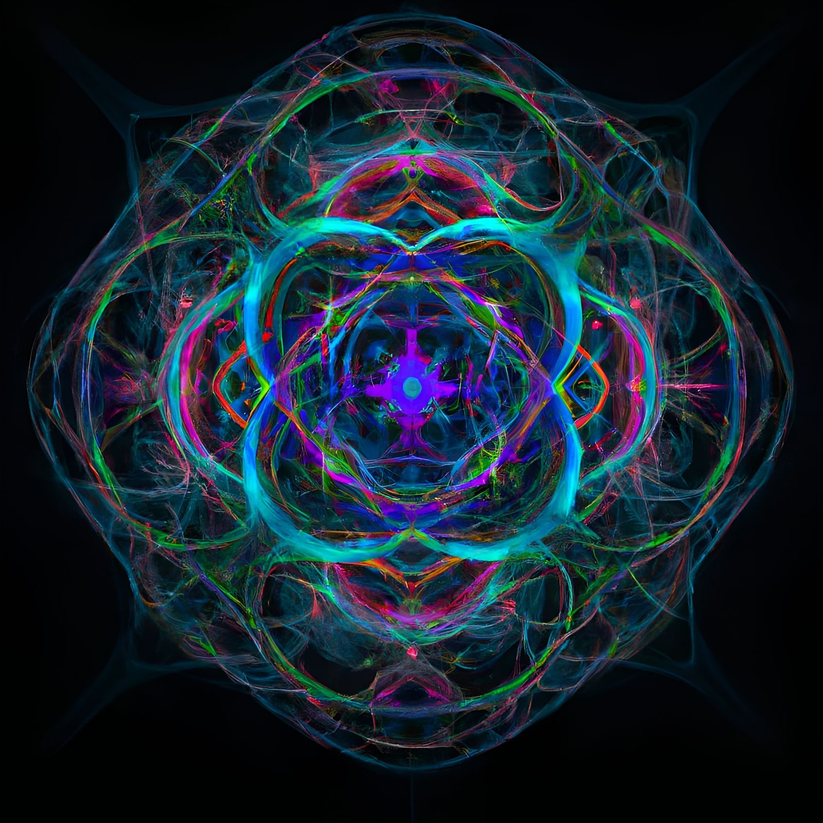 A Calabi-Yau manifold mandala. - AI Generated Artwork - NightCafe Creator