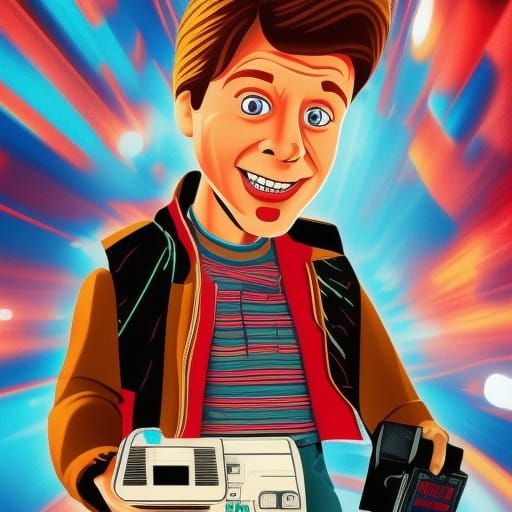 3 REALISTIC CARTOON OF MARTY MCFLY - AI Generated Artwork - NightCafe ...