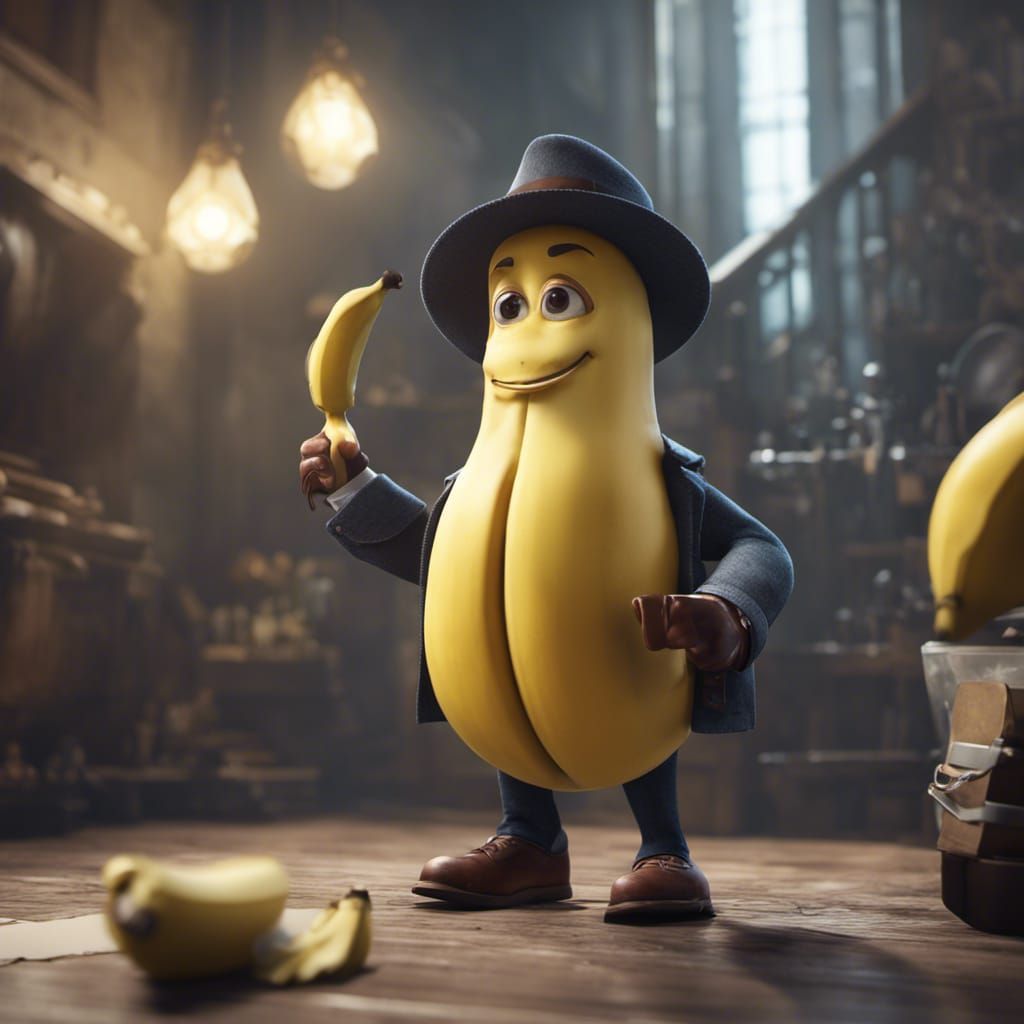 Detective Banana - AI Generated Artwork - NightCafe Creator