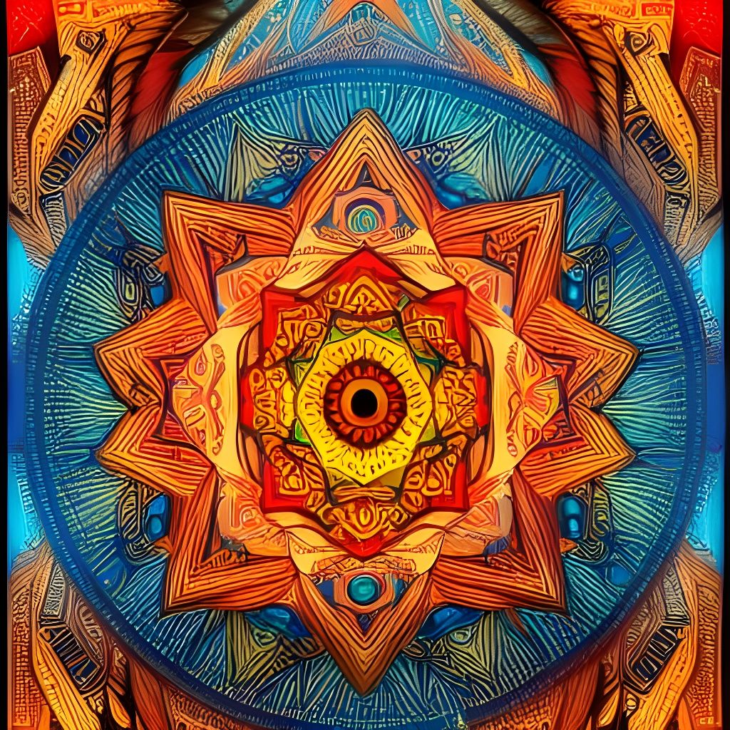 Mandala (1) - AI Generated Artwork - NightCafe Creator